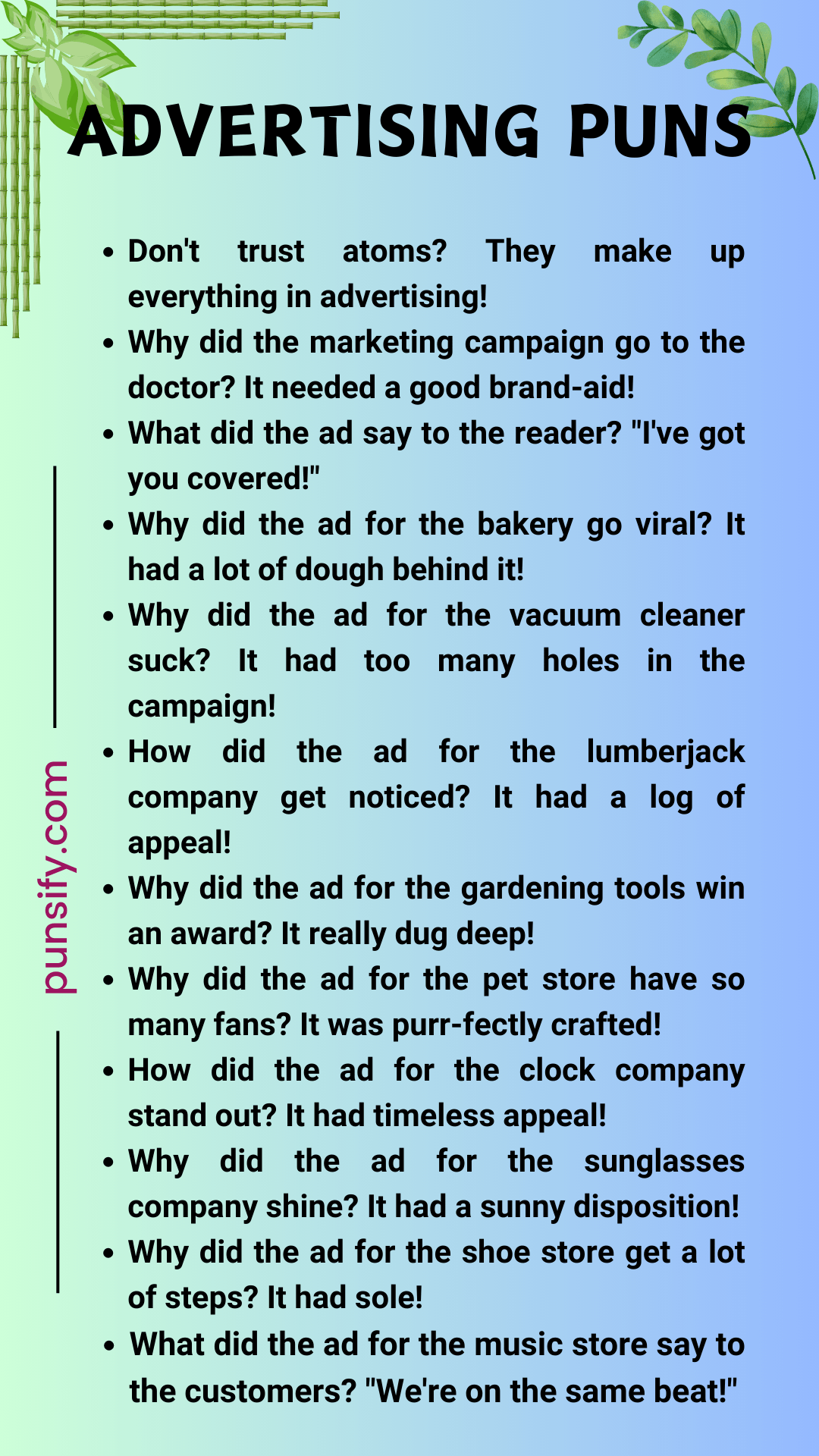 200+ Hilarious Advertising Puns To Make Your Campaigns Fun And ...