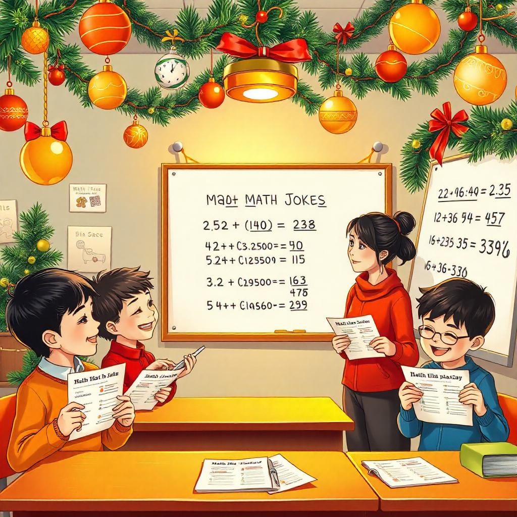 Get Ready to Solve the Hilarity with 145 + Math Christmas Jokes!