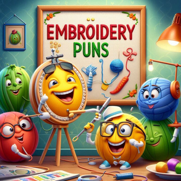 200+ Hilarious Embroidery Puns for Stitching Humor and Creative Fun in ...
